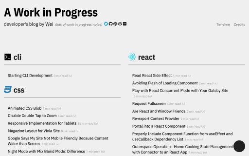 A Work In Progress — Find fast & responsive websites on SITEJOY