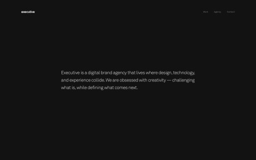 Executive — Find fast & responsive websites on SITEJOY