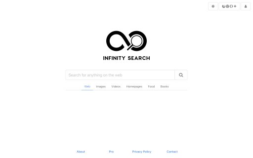 Infinity Search — Find fast & responsive websites on SITEJOY