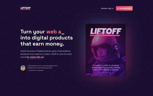 Liftoff Creator Course — Find fast & responsive websites on SITEJOY