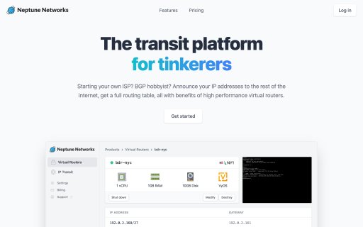 Neptune Networks — Find fast & responsive websites on SITEJOY