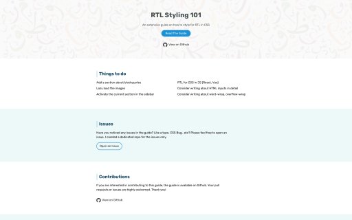 RTL Styling — Find fast & responsive websites on SITEJOY