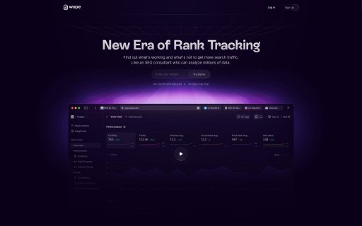 Wope — Find fast & responsive websites on SITEJOY